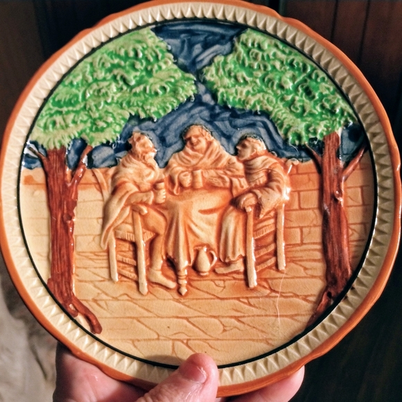 Accents | Vintage Friar Monks Decorative Plate 124 | Poshmark
